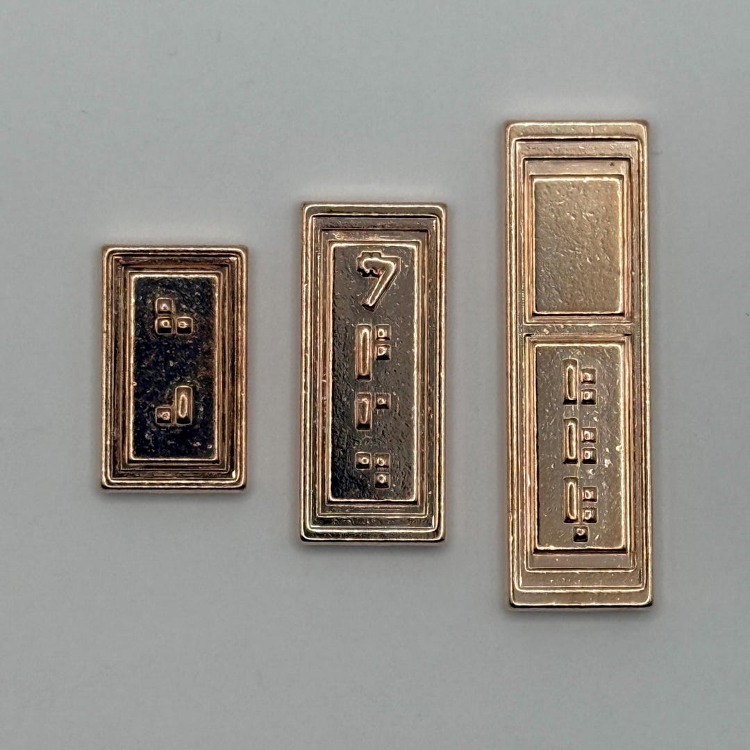 Bronze Sabacc Credit Set | 3-piece Star Wars Metal Currency | Bronze ...