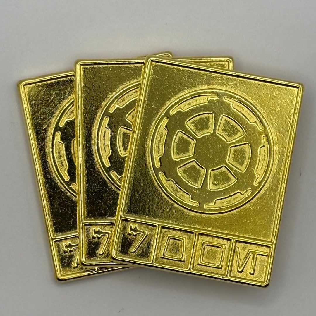Gold Imperial Credit | Star Wars Metal Credit | Galactic Empire ...