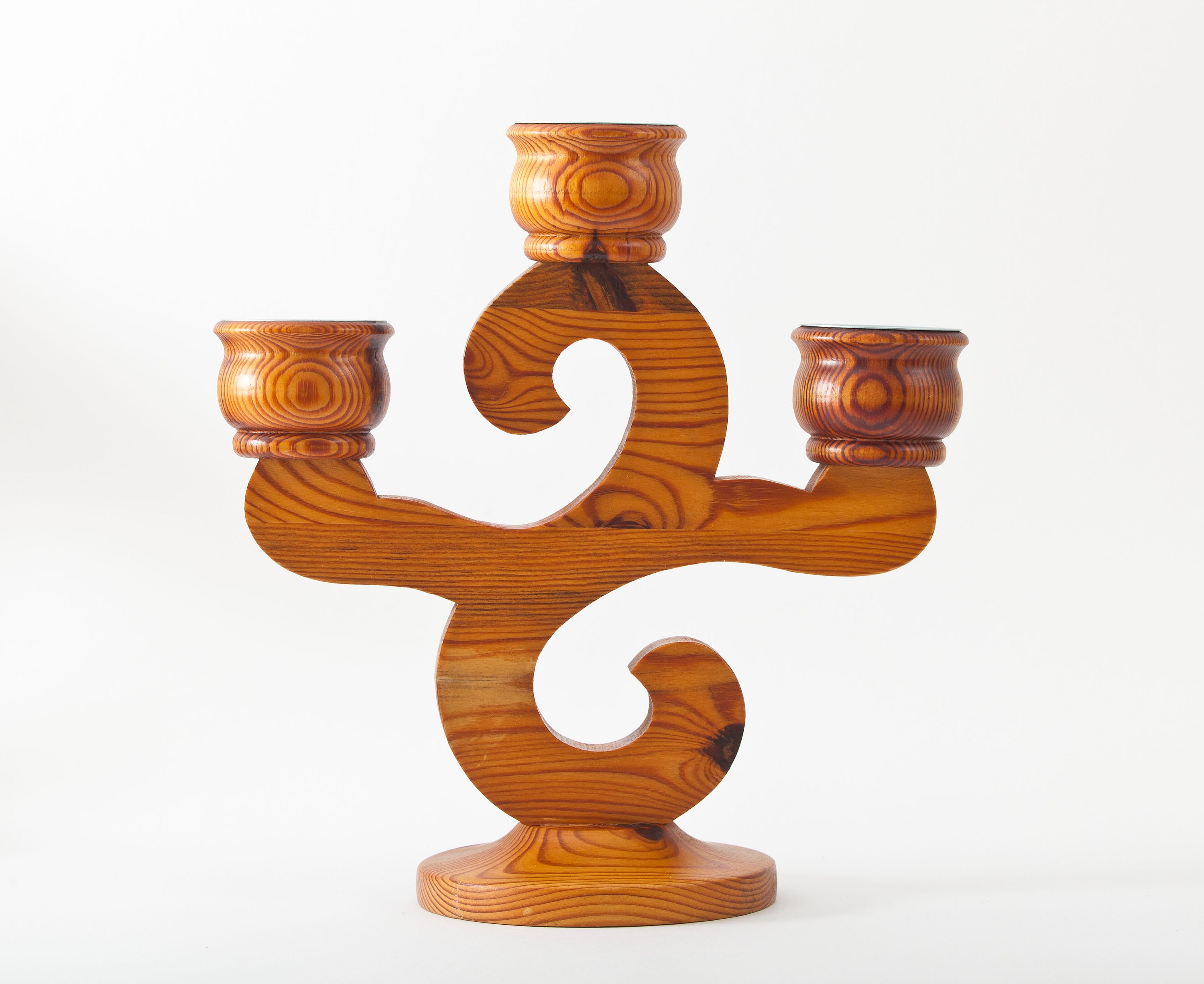 SMÅLANDSSLÖJD Design Stig Johnsson Rustic Vintage Candle Holder ...