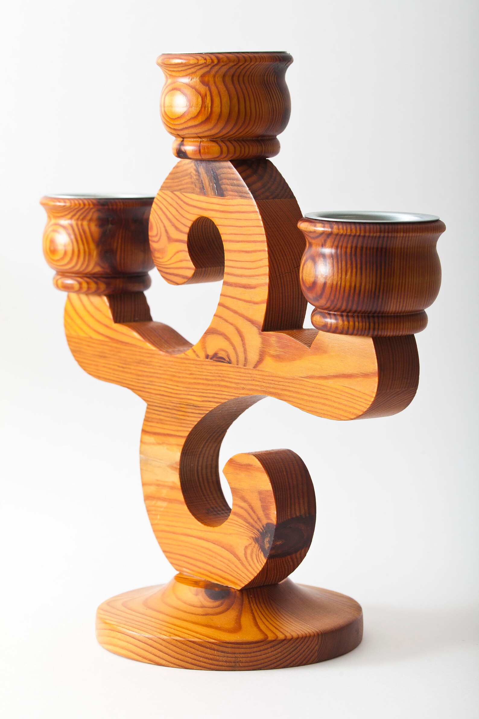 SMÅLANDSSLÖJD Design Stig Johnsson Rustic Vintage Candle Holder ...
