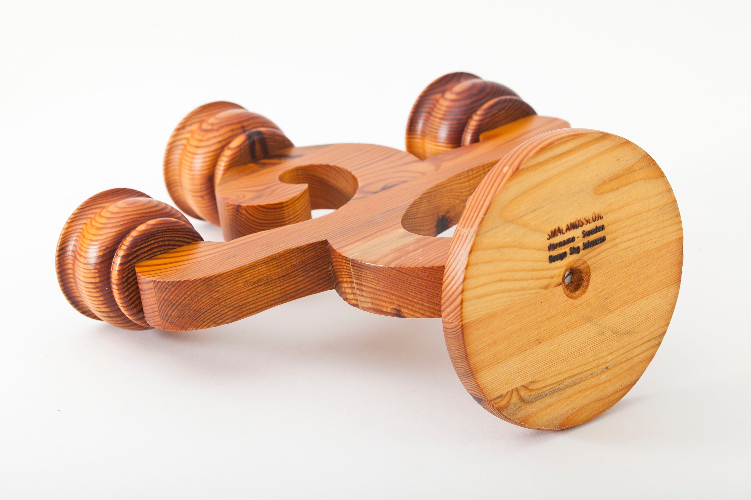 SMÅLANDSSLÖJD Design Stig Johnsson Rustic Vintage Candle Holder ...