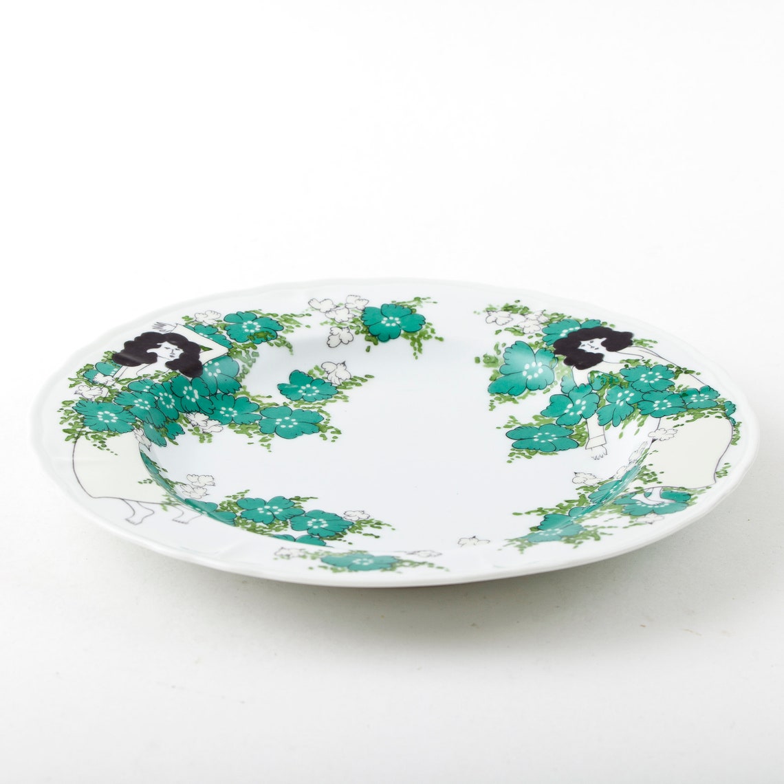 IKEA Vintage Retro Tableware GIRLS; Set of 6 Plates Dishes Ann Jansson ...