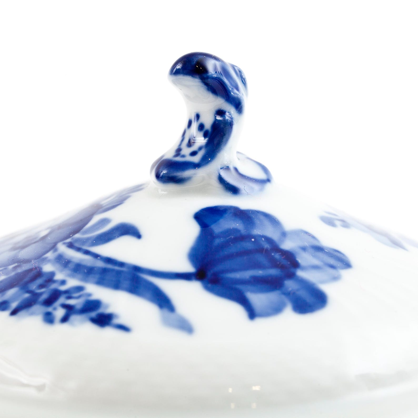 Royal Copenhagen Blå Blomst Blue Flower Curved and Braided. Sugar Bowl ...