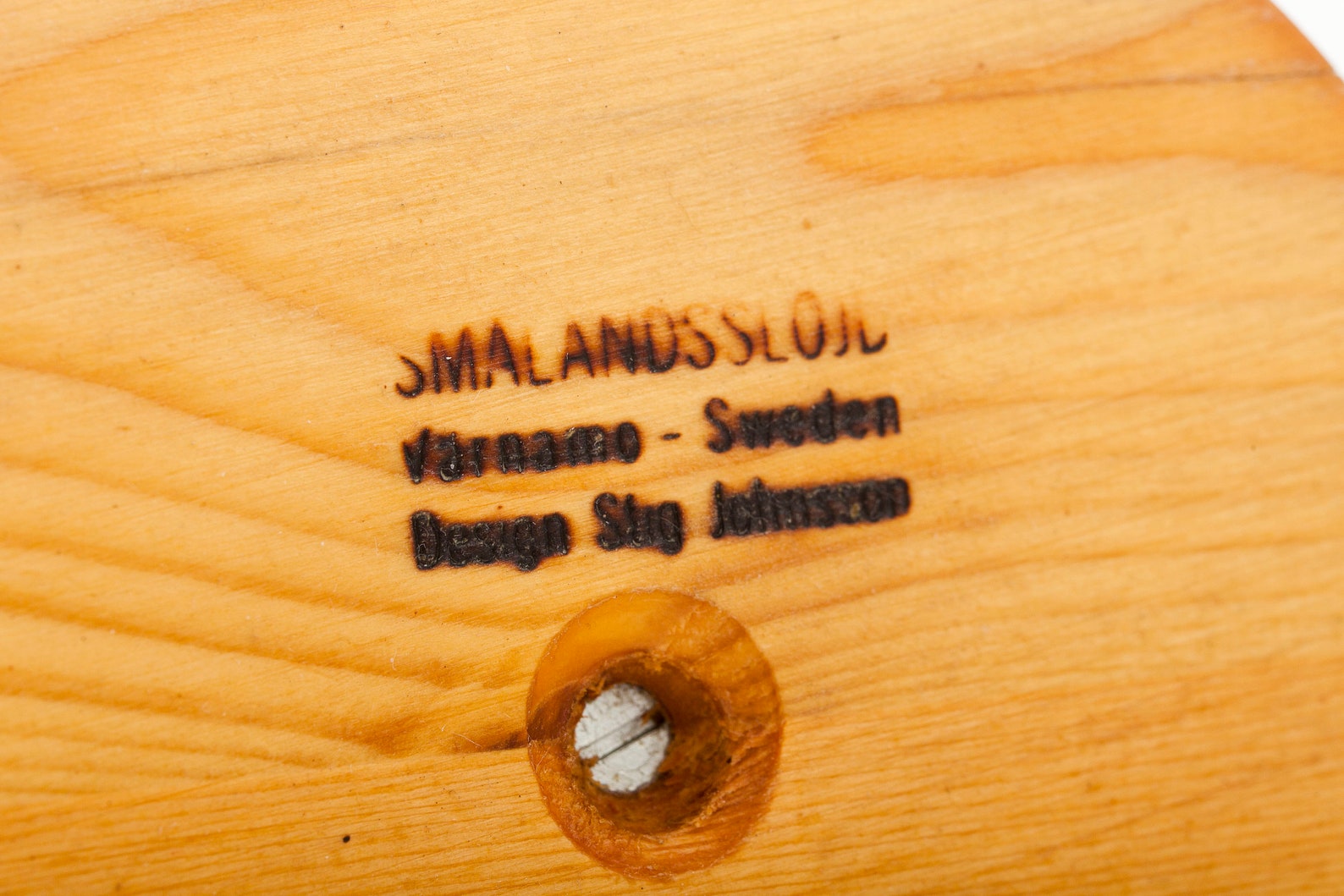 SMÅLANDSSLÖJD Design Stig Johnsson Rustic Vintage Candle Holder ...
