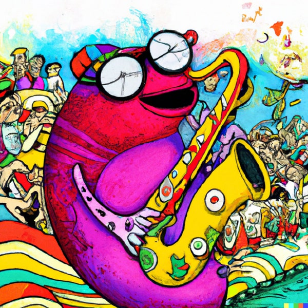 Psychedelic Fish - Etsy