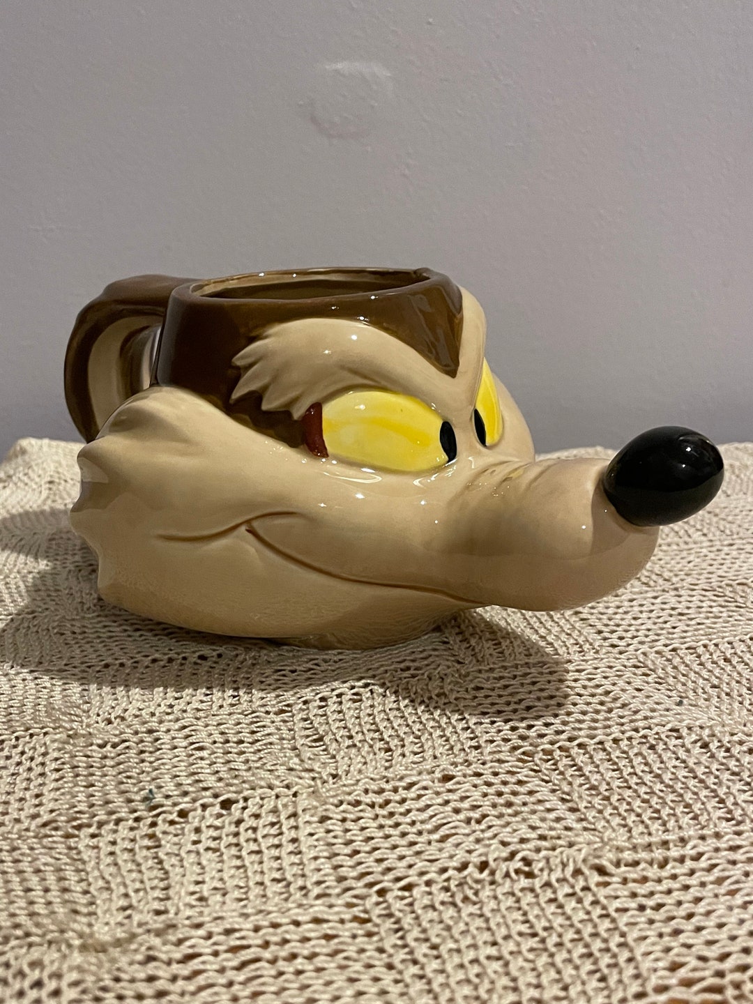 1991 Warner Bros Wile E. Coyote Mug 90s Collectible Looney - Etsy