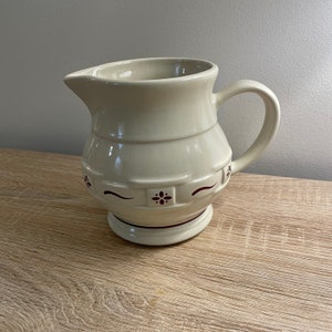 90s-2000s Vintage Longaberger 32oz Pitcher, Ceramic Longaberger Woven ...