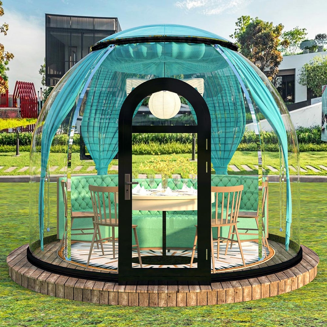 Area Polycarbonate Dome 3.25m (4-6 People) Garden Pod Greenhouse Gazebo ...