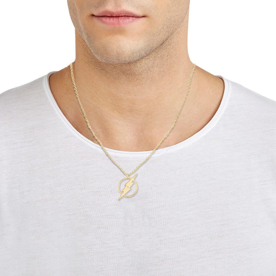 The Flash Necklace, Lightning Bolt Pendant, Thunderbolt Necklace, Flash ...