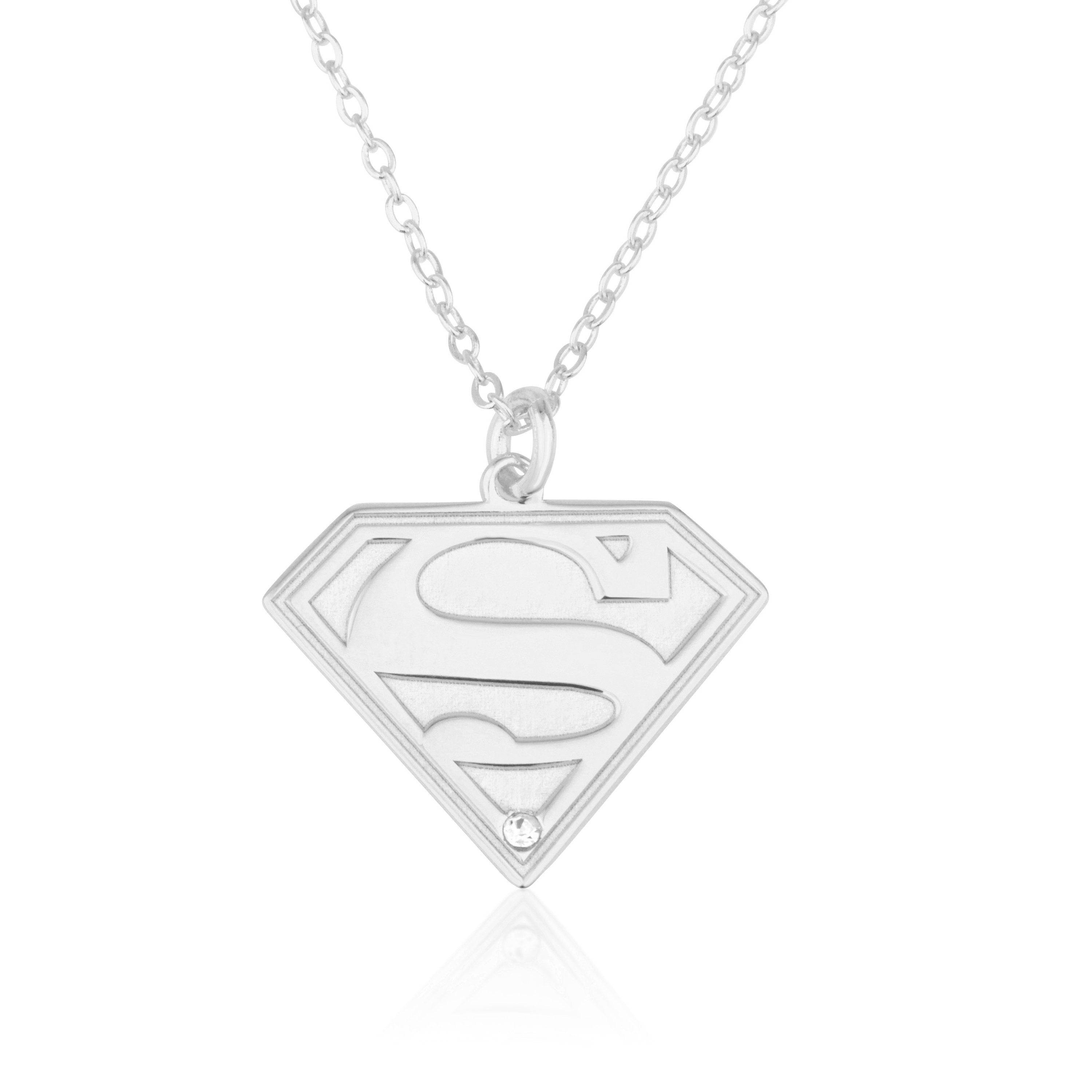Superman Necklace With Natural Diamond, Justice League, Superman ...