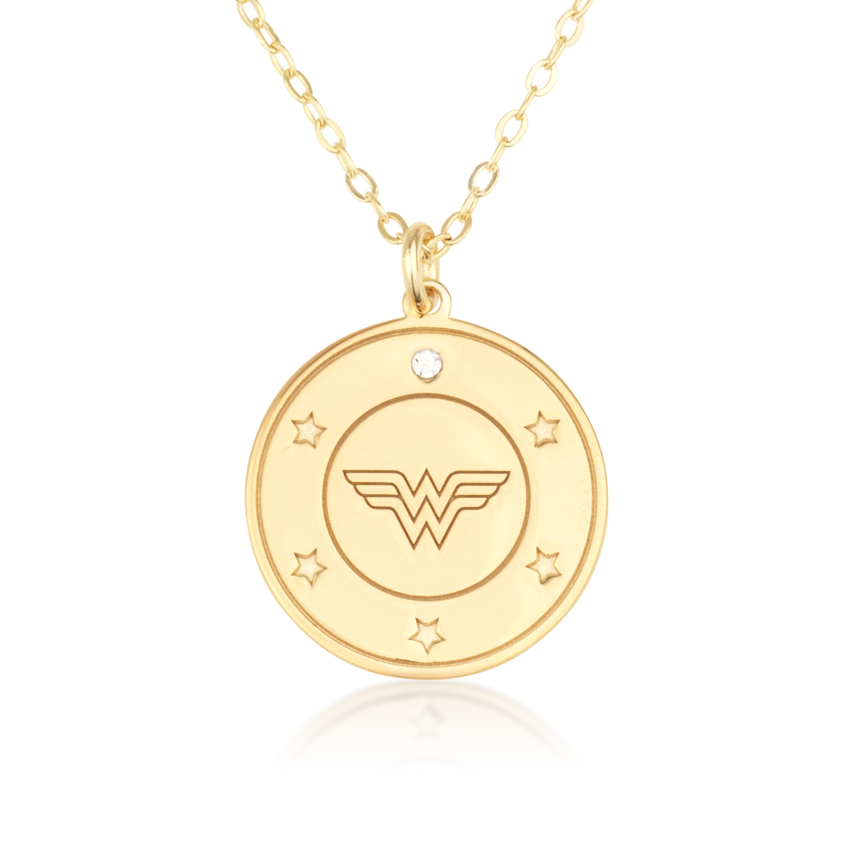 Wonder Woman Necklace With Natural Diamond, Wonder Woman Jewelry ...