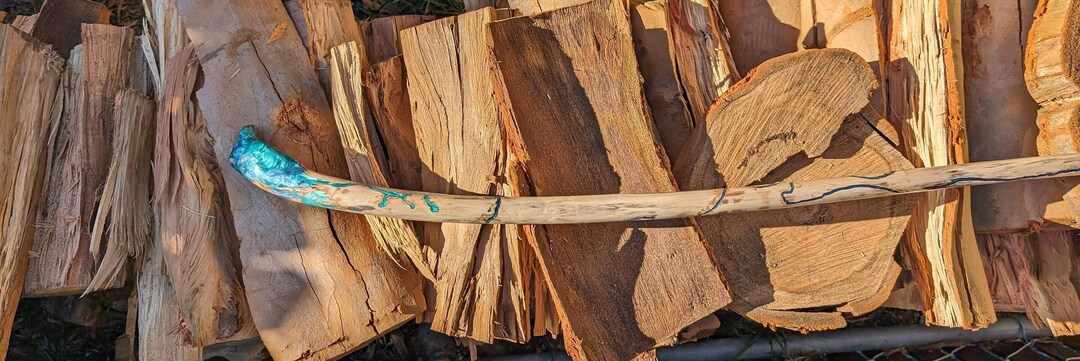 Epoxy and Drift Wood Walking Stick - Etsy