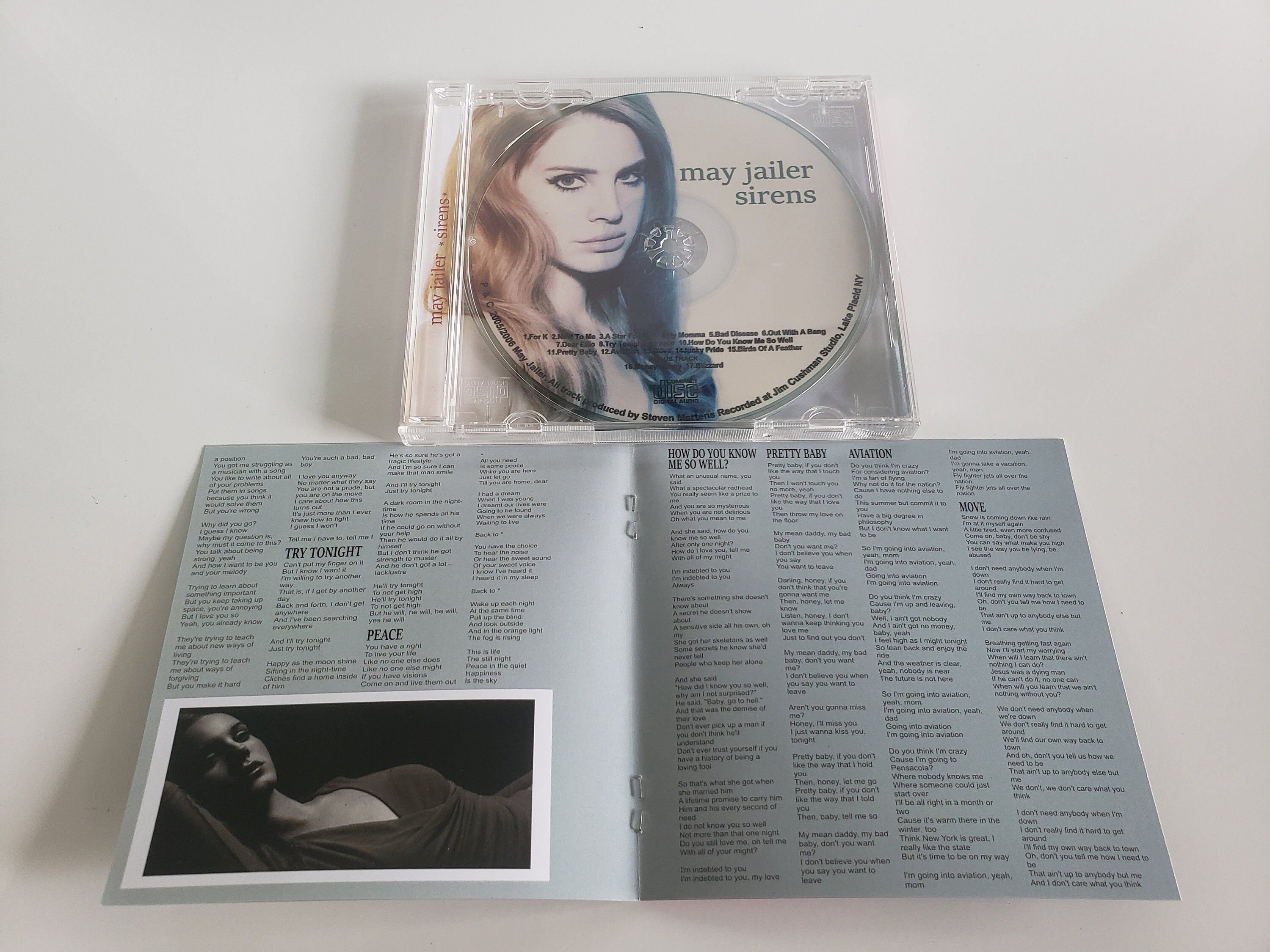 Lana Del Rey : May Jailer Sirens Audio Custom CD - Etsy