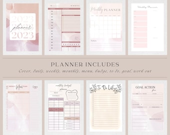Printable Planner, Printable, 2023 Digital Planner, Digital Planner ...