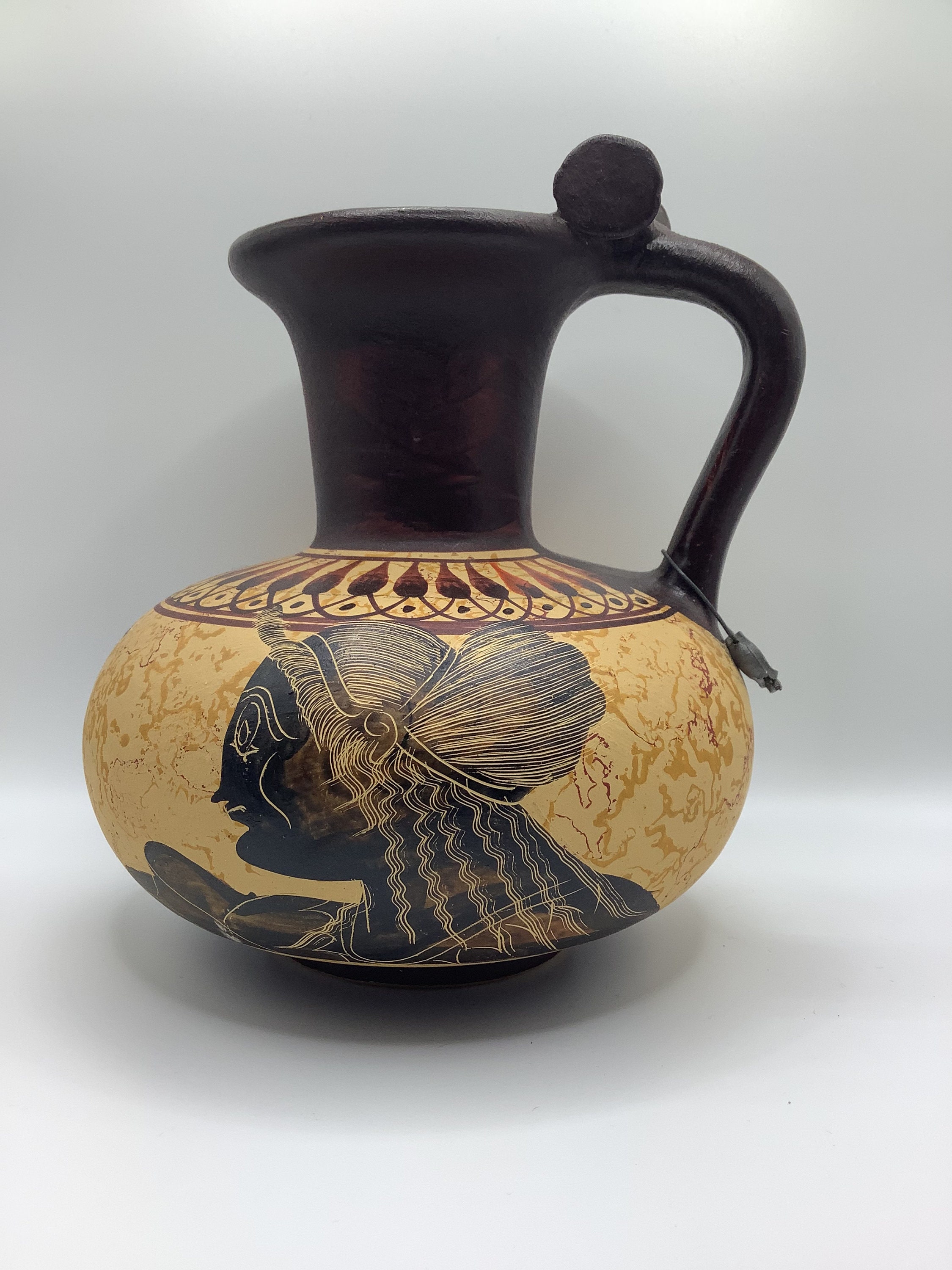 Antique Pottery, Greek Pottery, Handmade Pottery, Miniature Water ...