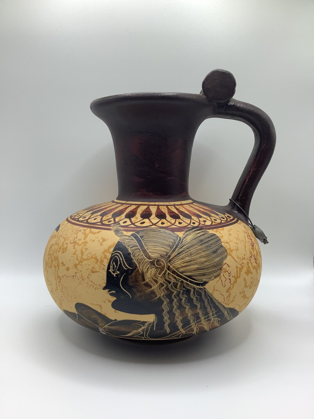 Antique Pottery, Greek Pottery, Handmade Pottery, Miniature Water ...