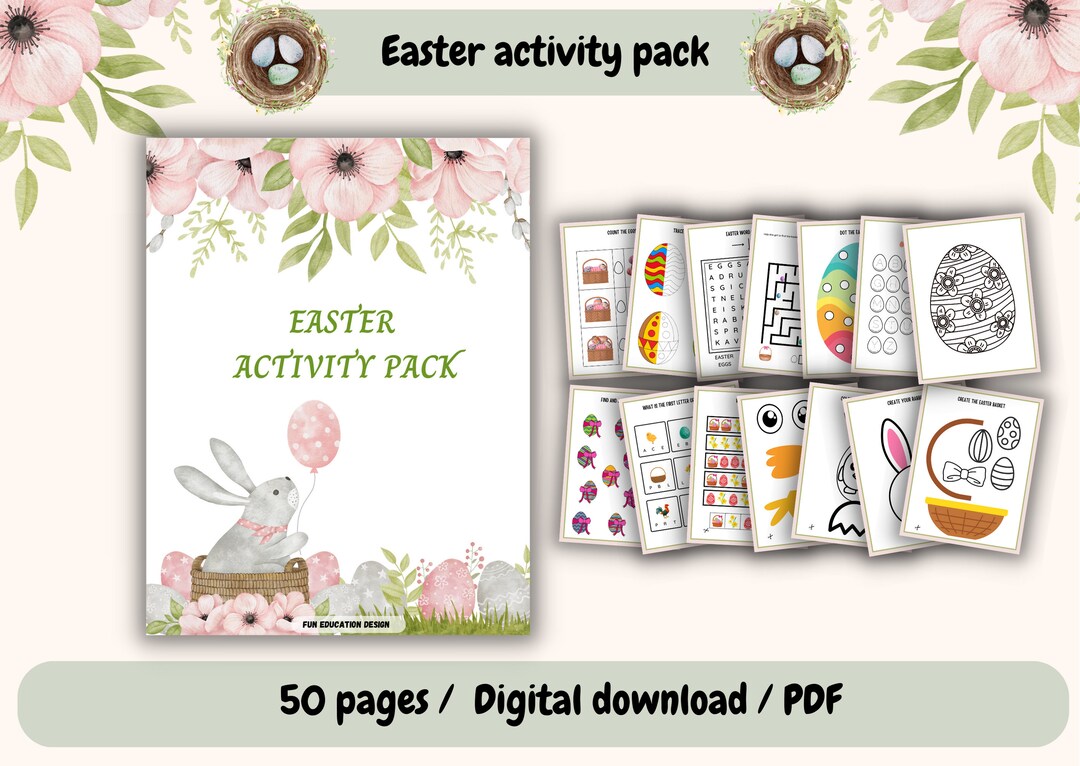 Easter Activity Pack, Easter Preschool Activities, Easter Coloring ...