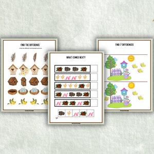 Birds Activity Bundle, Birds Printable Collection, Preschool Animal ...