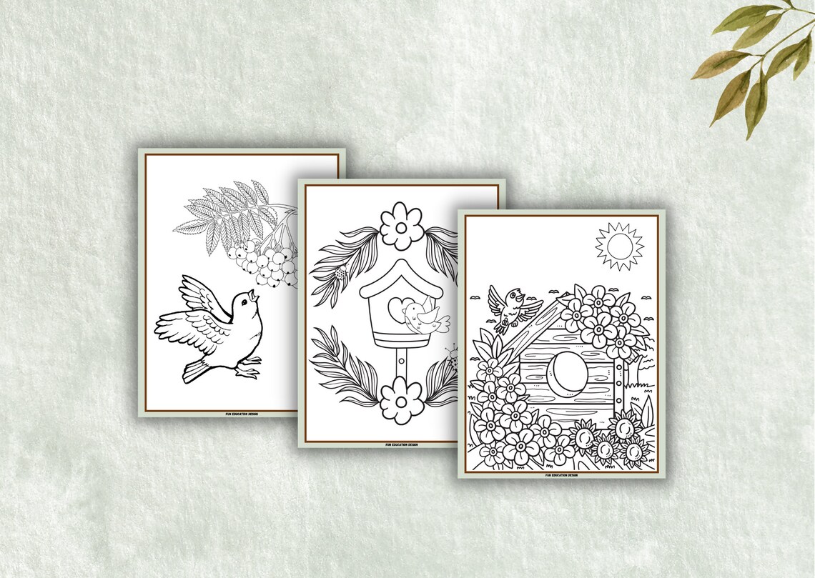 Birds Activity Bundle, Birds Printable Collection, Preschool Animal ...