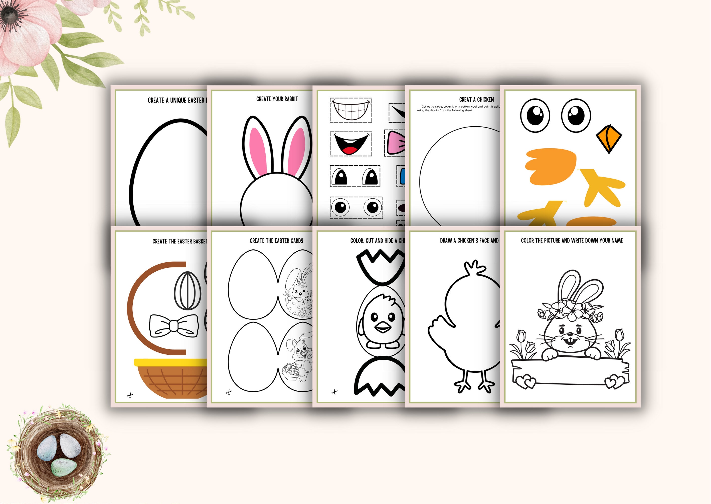 Easter Activity Pack, Easter Preschool Activities, Easter Coloring ...