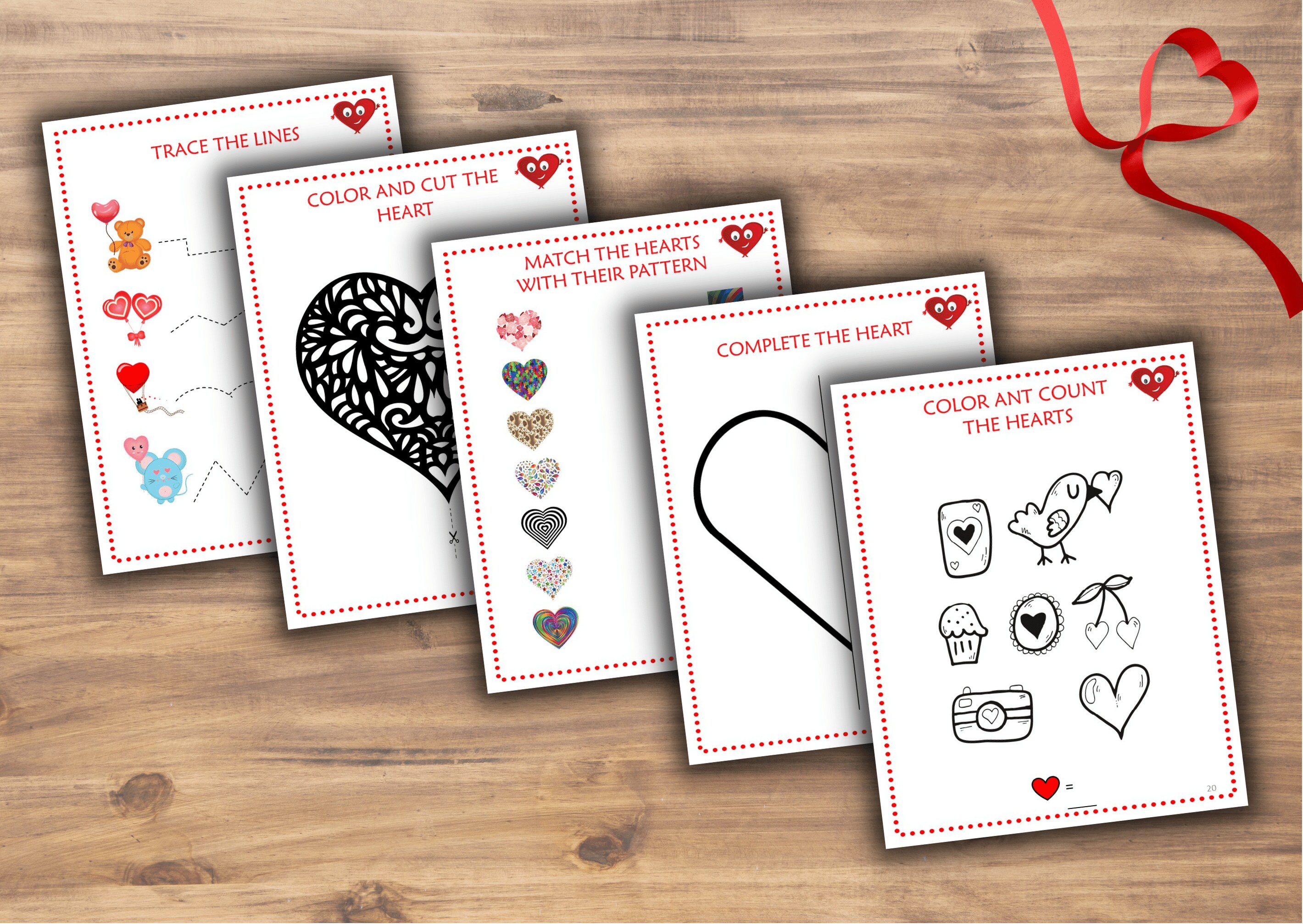 Valentines Day Activity for Kids. Classroom Valentines Fun Preschool ...