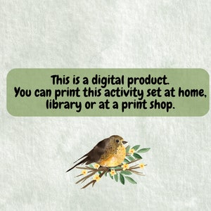 Birds Activity Bundle, Birds Printable Collection, Preschool Animal ...