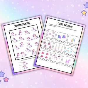 Unicorn Activity Book for Kids, Girls Unicorn Coloring Pages, Unicorn ...