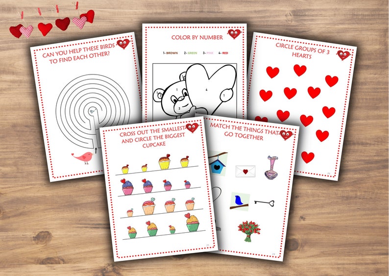 Valentines Day Activity for Kids. Classroom Valentines Fun Preschool ...