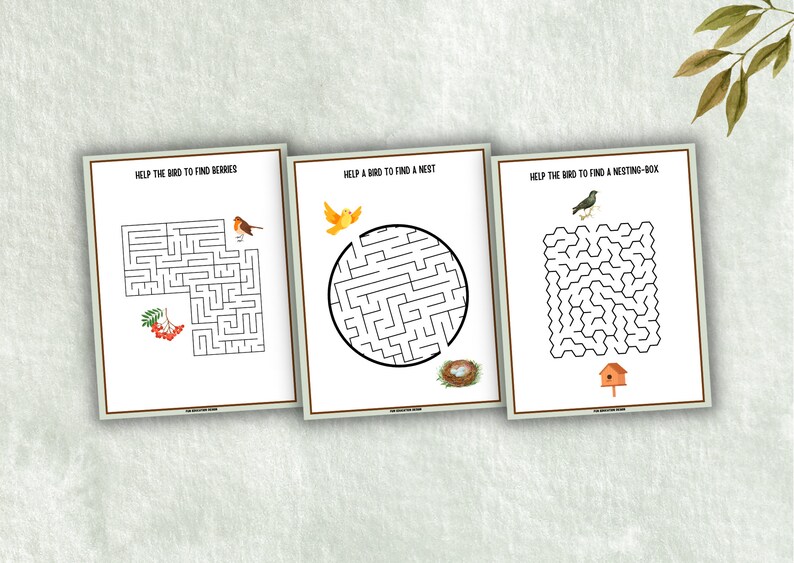 Birds Activity Bundle, Birds Printable Collection, Preschool Animal ...