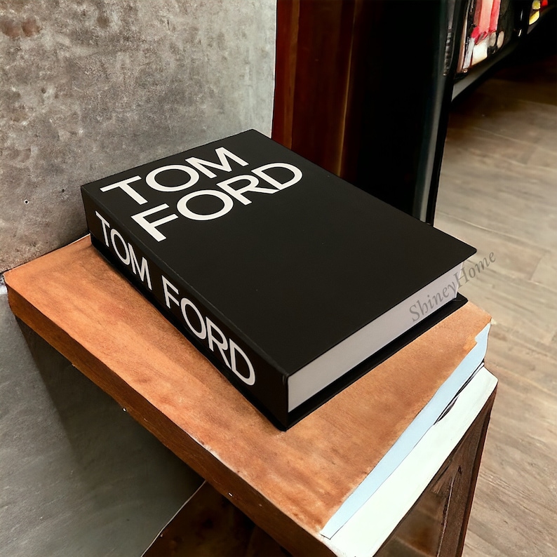 Tom Ford Decorative Book Box: Luxury Home Decor, Openable Storage - Etsy