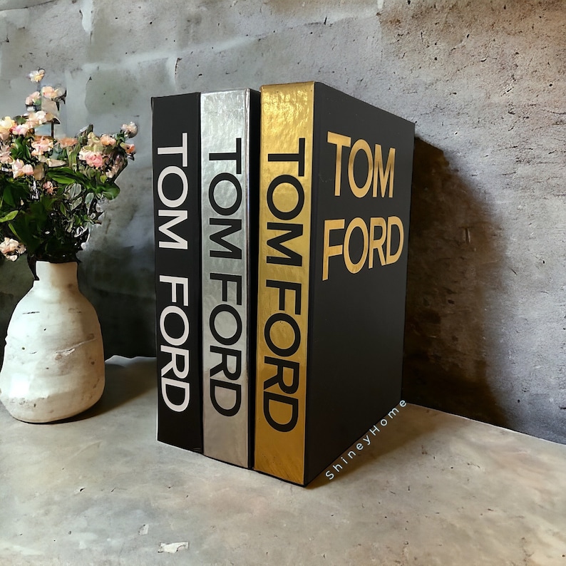 Luxury Decorative Book Box, Tom Ford Book Box, Openable Book Box, Home ...