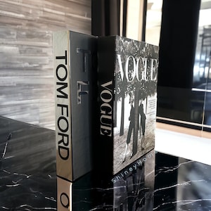 Luxury Decorative Book Box, Tom Ford Book Box, Openable Book Box, Home ...