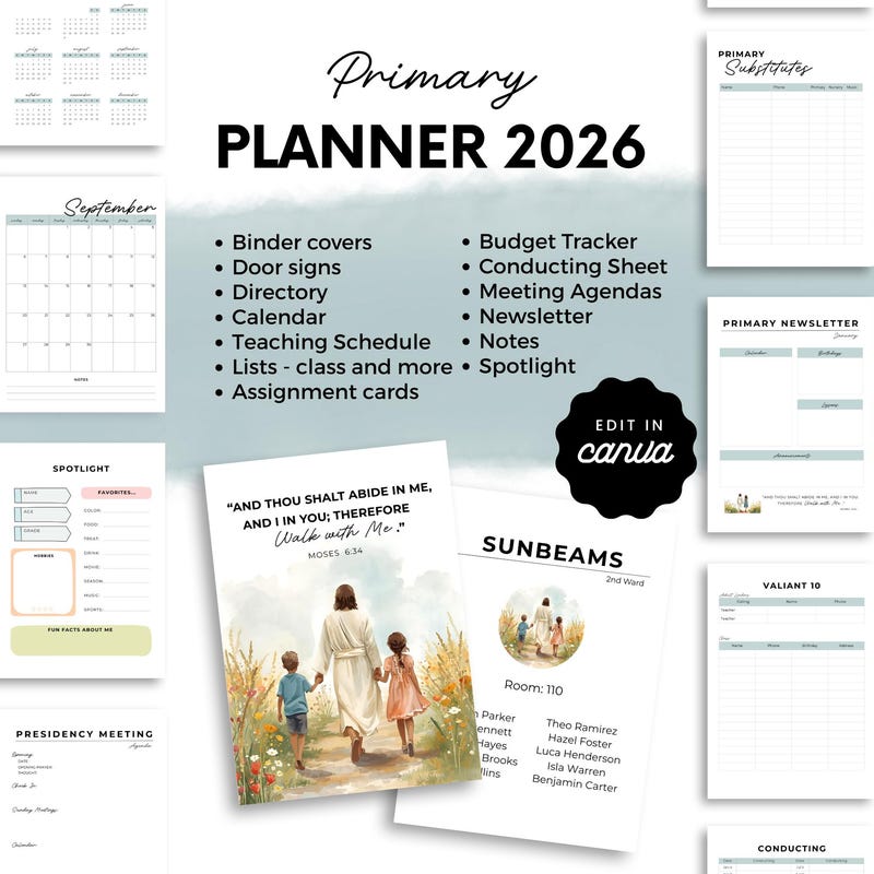 2026 Lds Primary Binders - Etsy