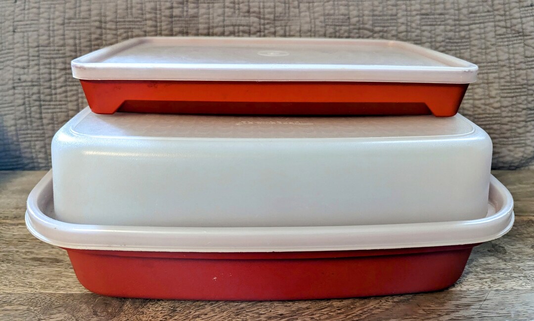 Vintage TUPPERWARE Grid Meat Marinade Keeper #1292 and Lid and Season N ...