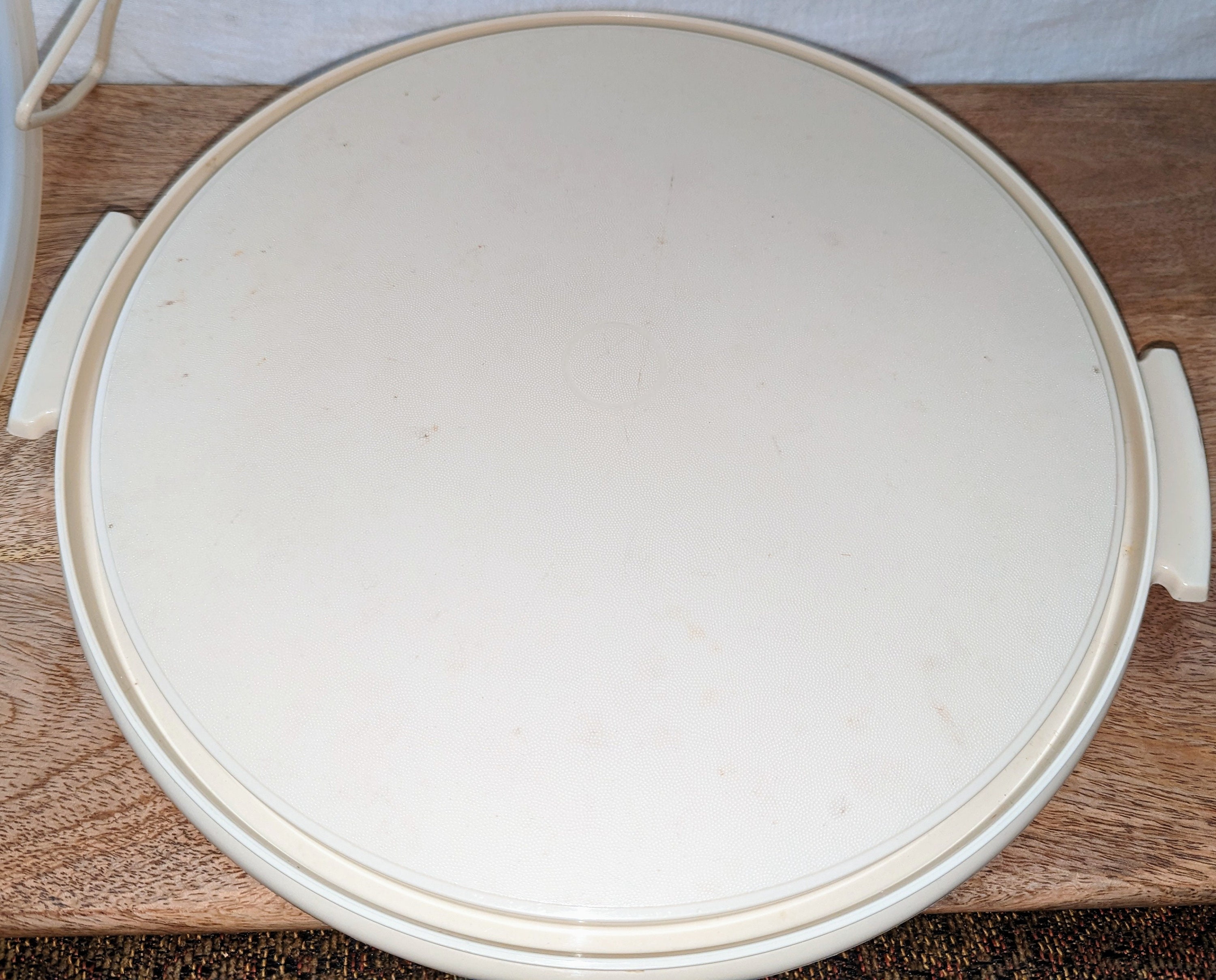 Vintage Tupperware Cake Carrier With Handle White Translucent - Etsy