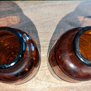 Amber Brown Glass Vintage Schmidt Draft Barrel Beer Bottles From 1960s ...