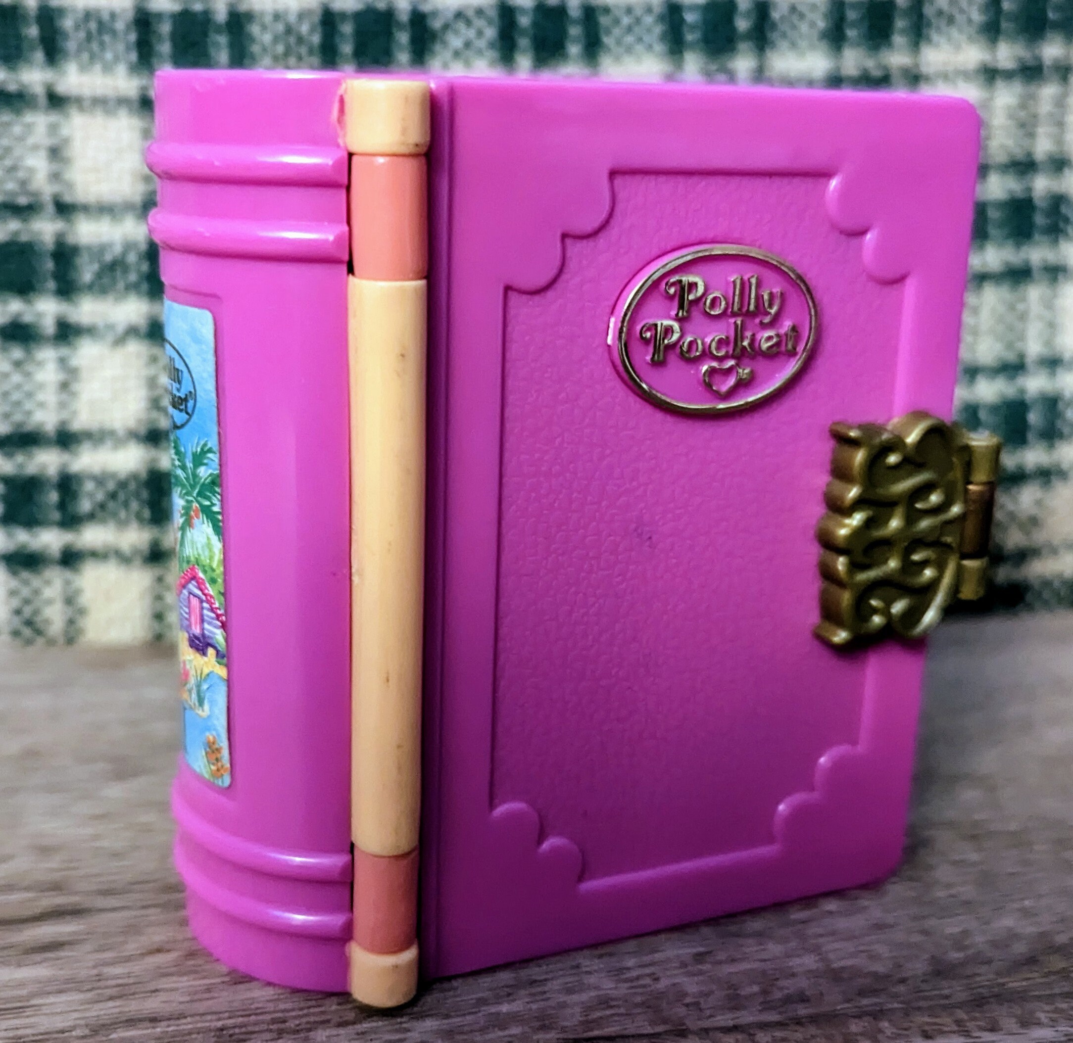 Vintage 1995 POLLY POCKET Pink Storybook Glitter Island Playset Only - Etsy