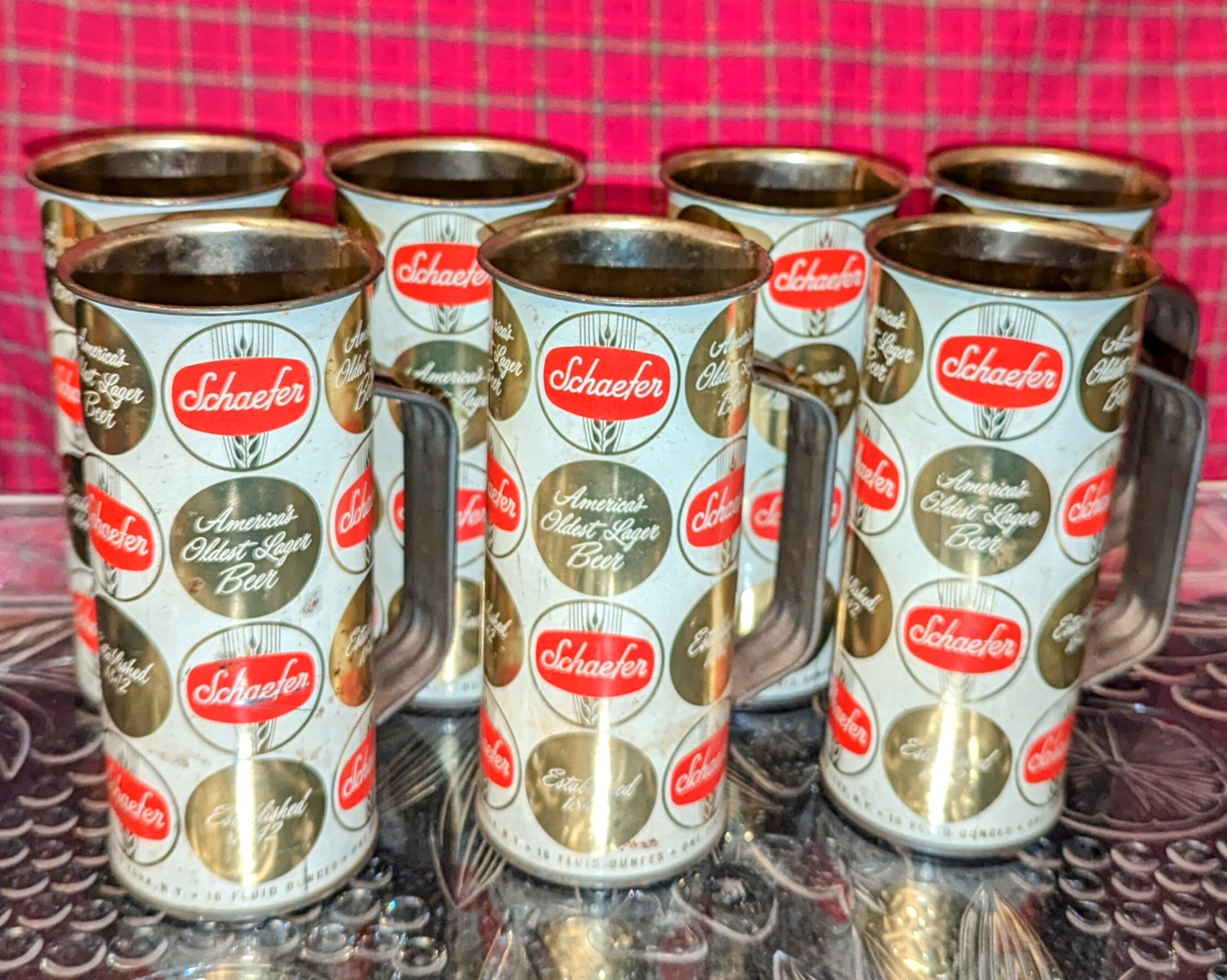 16 Oz / 1 Pint Schaefer Flat Top, Drinking Cup Schaefer Brewing Co, New ...