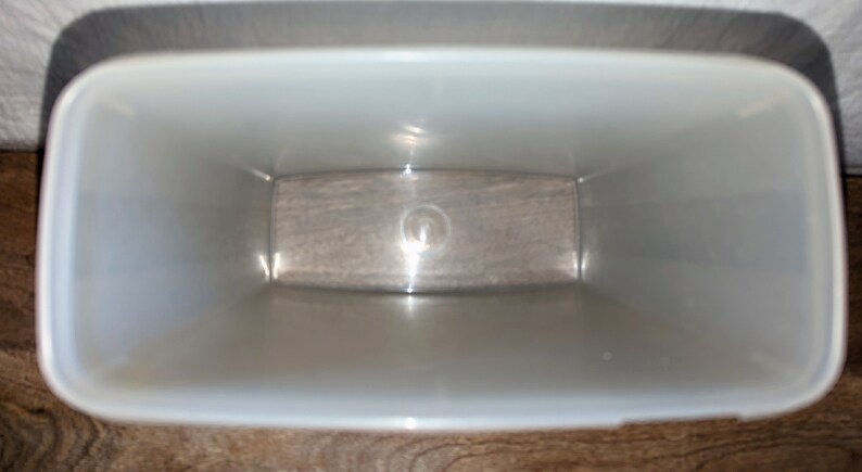 Vintage Tupperware Translucent Cereal Keeper Container Brown Flip-top ...