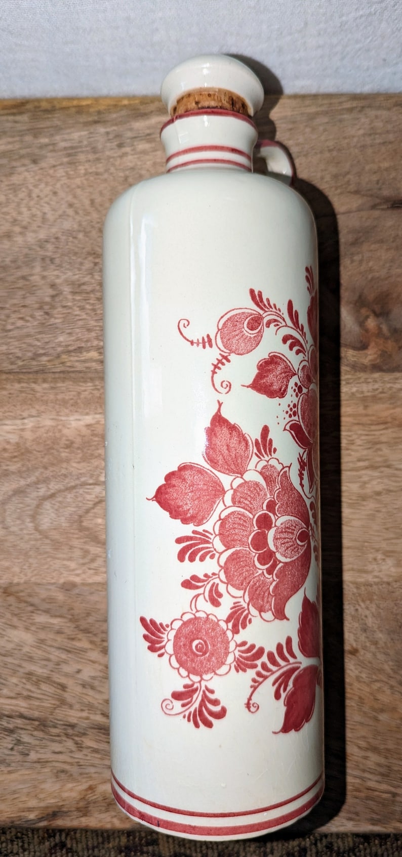 Delft Red Pottery Jug From Holland by Bols 10" Tall - Empty - Etsy