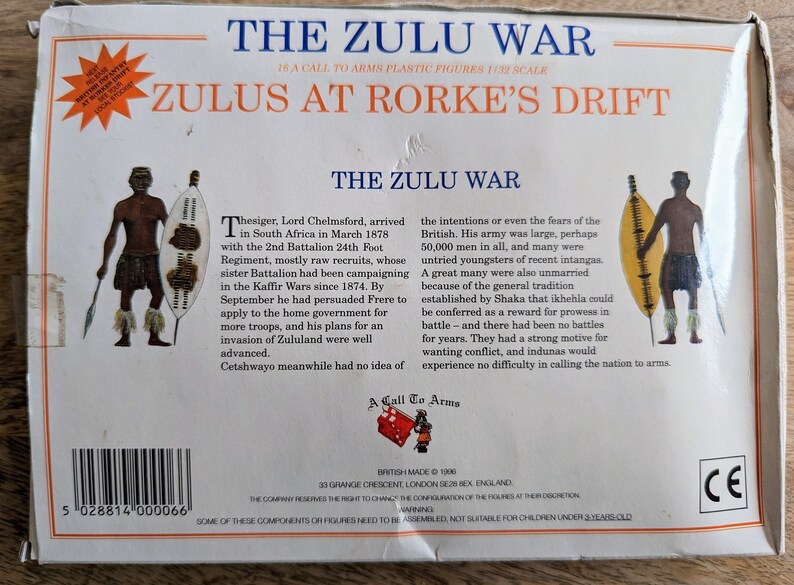 1/32 Scale A Call to Arms the ZULU WAR Zulus at Rorke's Drift Series 6 ...
