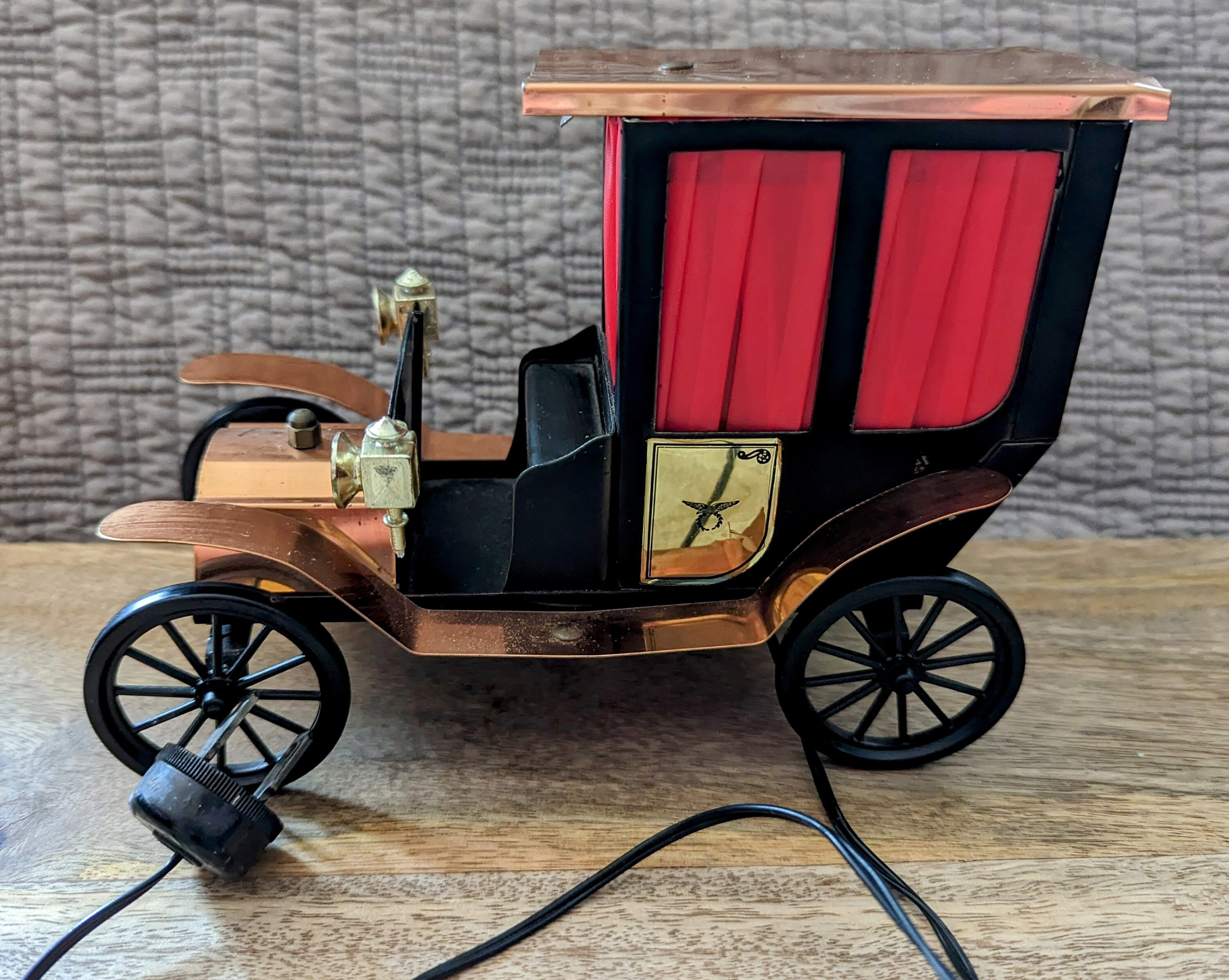 Vintage Old Timer Ferrari Car Table Lamp / Bed Lamp, Enea Ferrari For ...