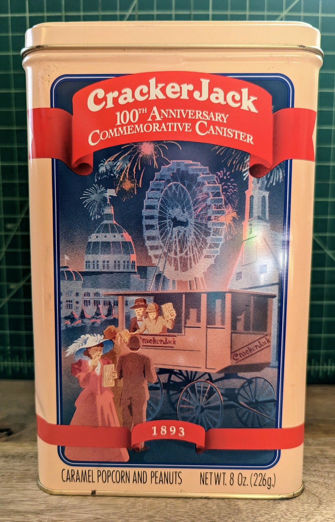 Vintage Cracker Jack 100th Anniversary Tin Depicting Vintage Americana ...