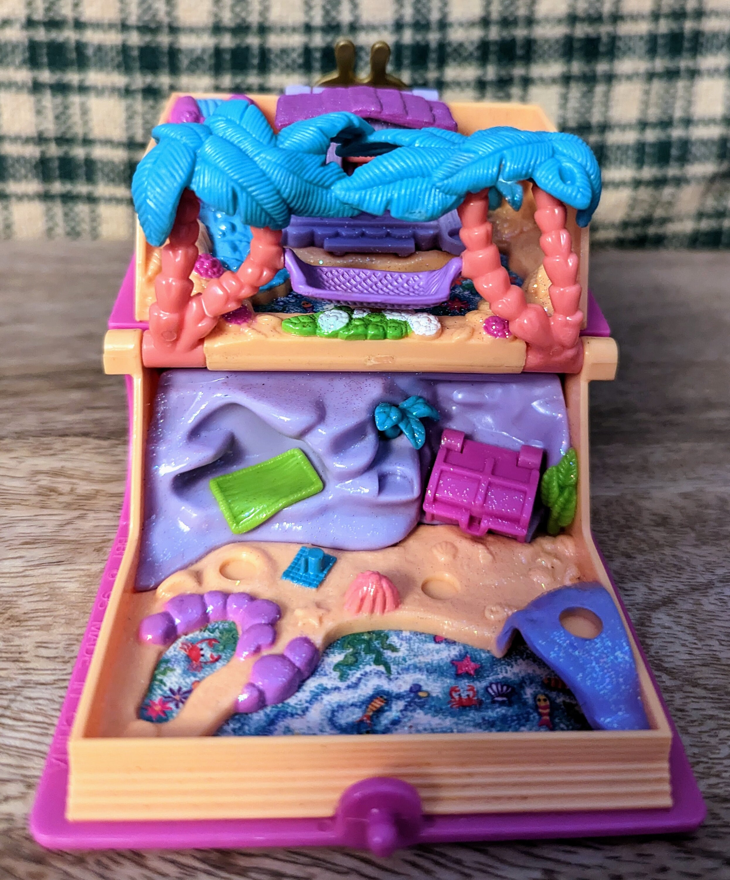 Vintage 1995 POLLY POCKET Pink Storybook Glitter Island Playset Only - Etsy