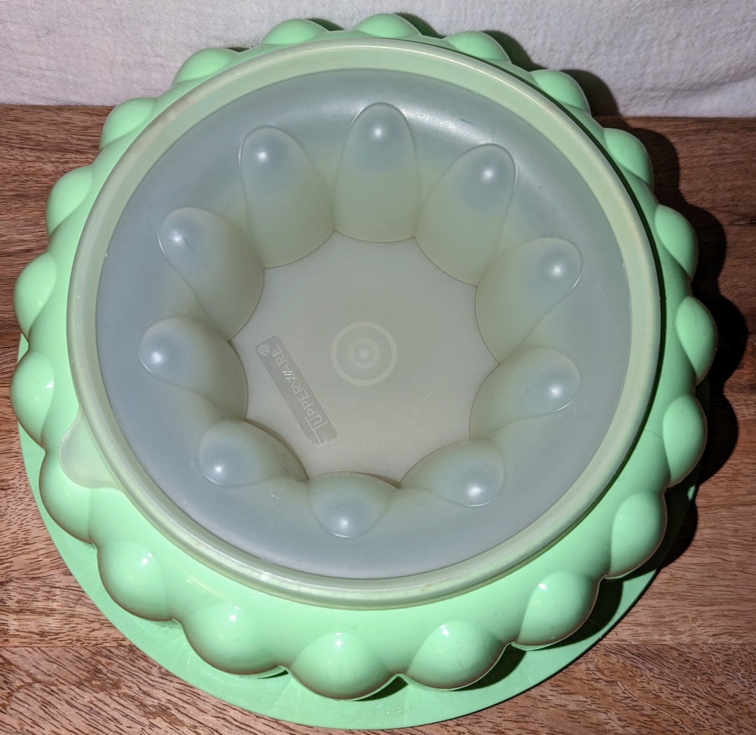 Vintage TUPPERWARE JELLO Mold, Mint Green Two-piece 1970s - Etsy
