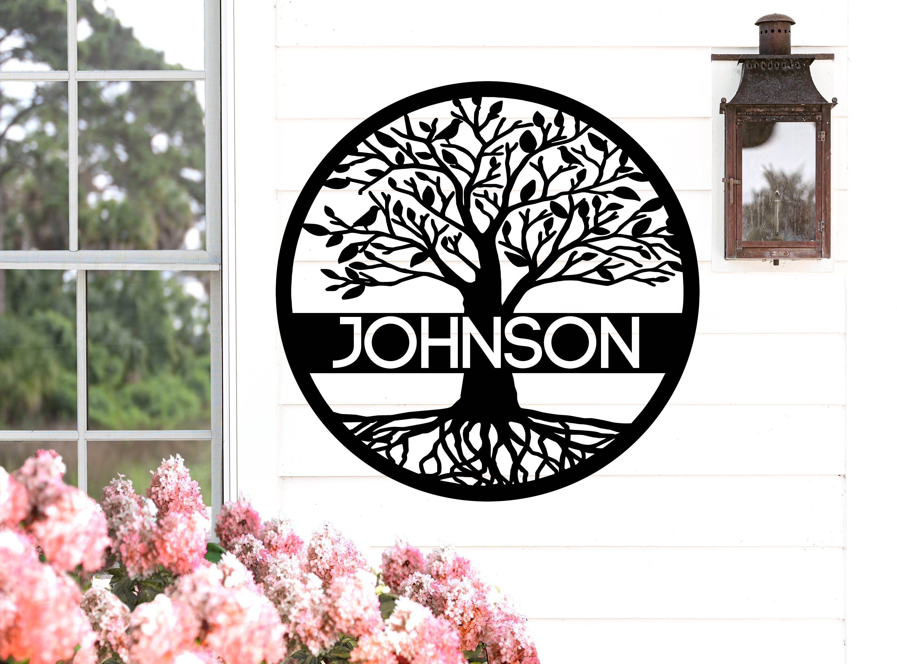 Metal Tree of Life Sign, Tree of Life With Personalized Name Metal Sign ...