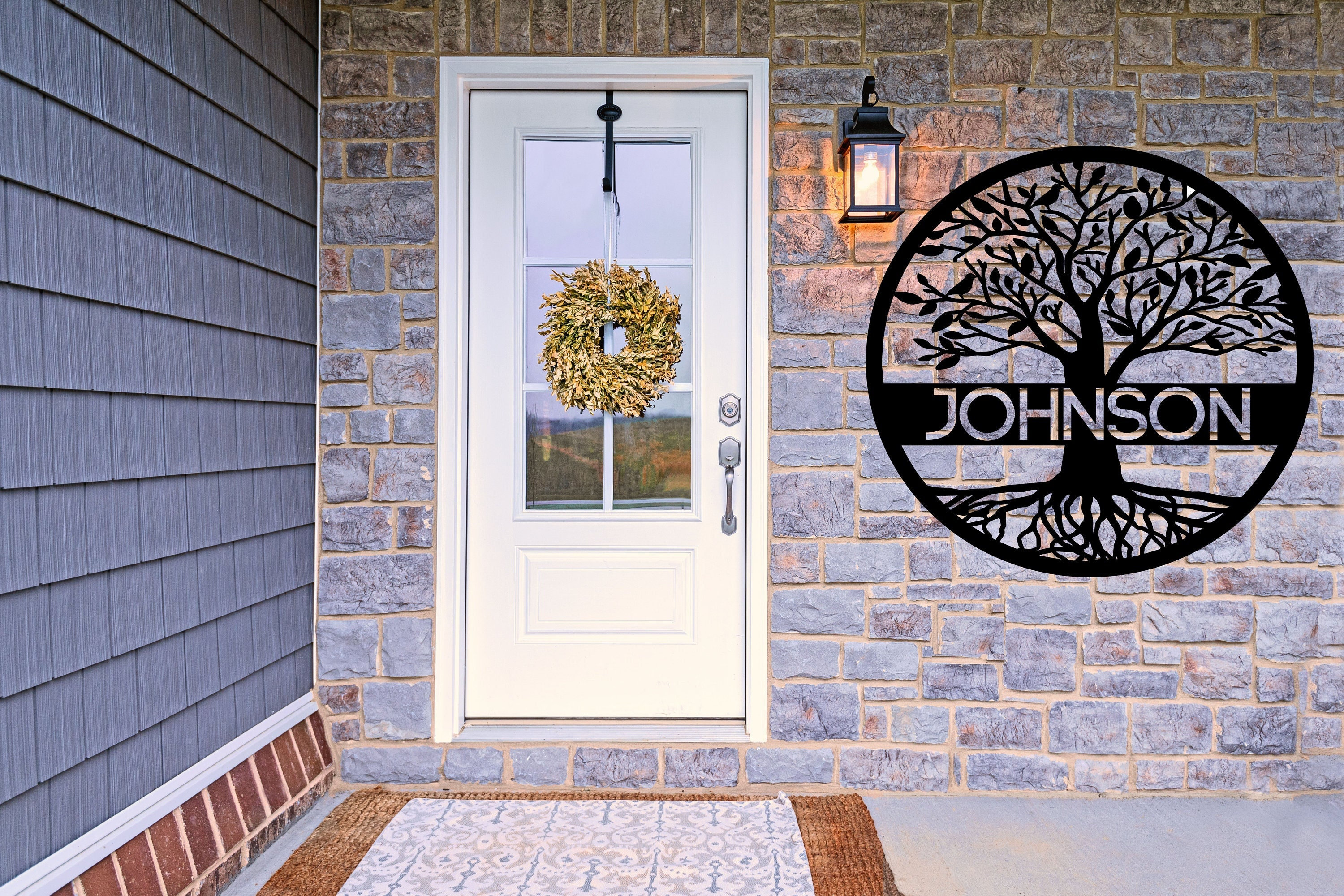 Metal Tree of Life Sign, Tree of Life With Personalized Name Metal Sign ...