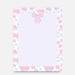 Coquette Aesthetic Printable Stationary Lined and Blank Note Bow Floral ...