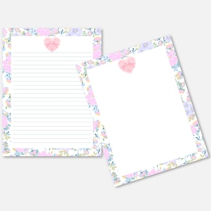 Stationary Printable Stationary Letter Writing Lined Paper Printable ...