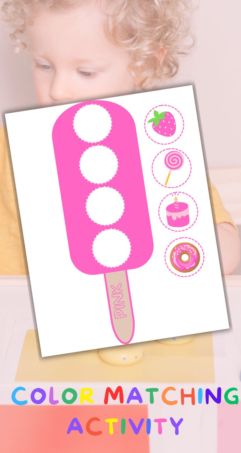 Color Matching Activity Book for Kids Color Sorting Activity Busy Book ...